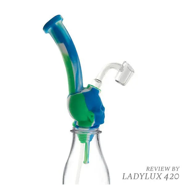 Silicone Make-a-Bong Bottle Topper - Skull Design | We Are Lux